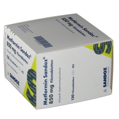 Metformin Sandoz 850 mg Filmtabletten - shop-apotheke.com