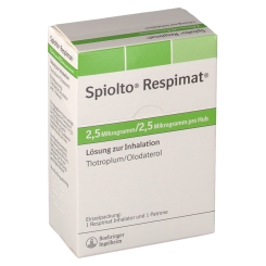 SPIOLTO Respimat 2,5 µg/2,5 µg pro Hub Inhal.-Lsg. - shop-apotheke.com