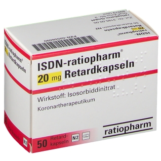 Isdn ratiopharm 20 mg Retardkaps. 50 St - shop-apotheke.com