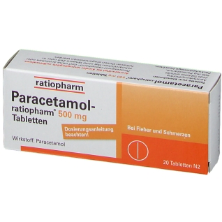 Paracetamol-ratiopharm® 500 mg 20 St - shop-apotheke.com