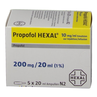 PROPOFOL HX 10MG/ML 1% 5X20 ml - shop-apotheke.com
