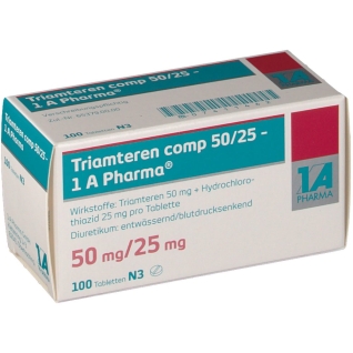 TRIAMTEREN comp. 50/25 1A Pharma Tabletten 100 St - shop-apotheke.com