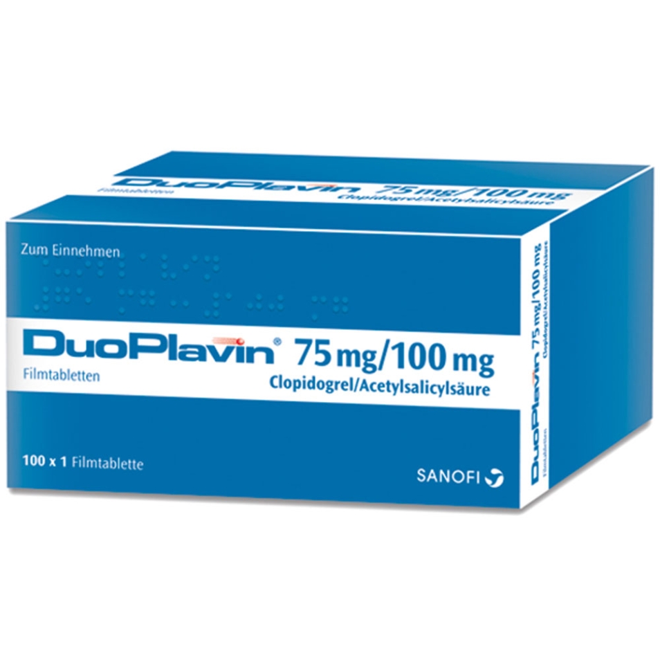 Duoplavin 75 mg/100 mg Filmtabletten 100 St - shop-apotheke.com