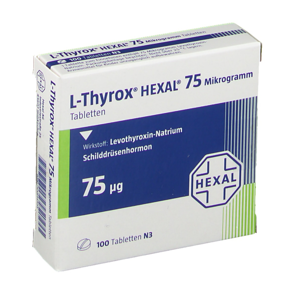 L-Thyrox Hexal 75 µg Tabletten 100 St - shop-apotheke.com