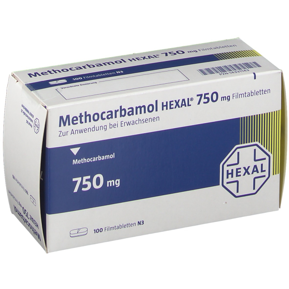 METHOCARBAMOL HEXAL 750 mg Filmtabletten 100 St - shop-apotheke.com