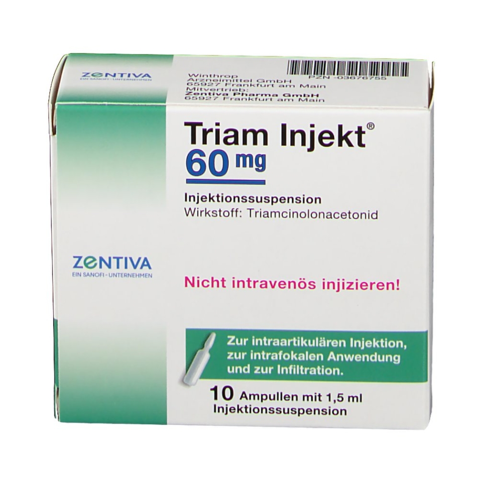 Triam Injekt 60 mg Kristallsusp. Ampullen 10X1.5 ml - shop-apotheke.com