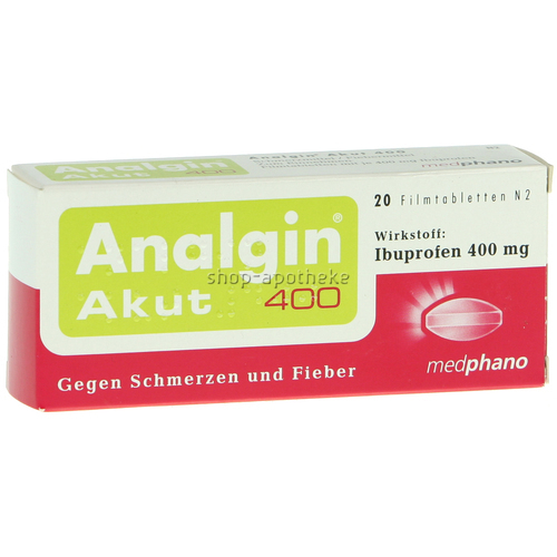 Analgin akut 400 Filmtabl. - shop-apotheke.com