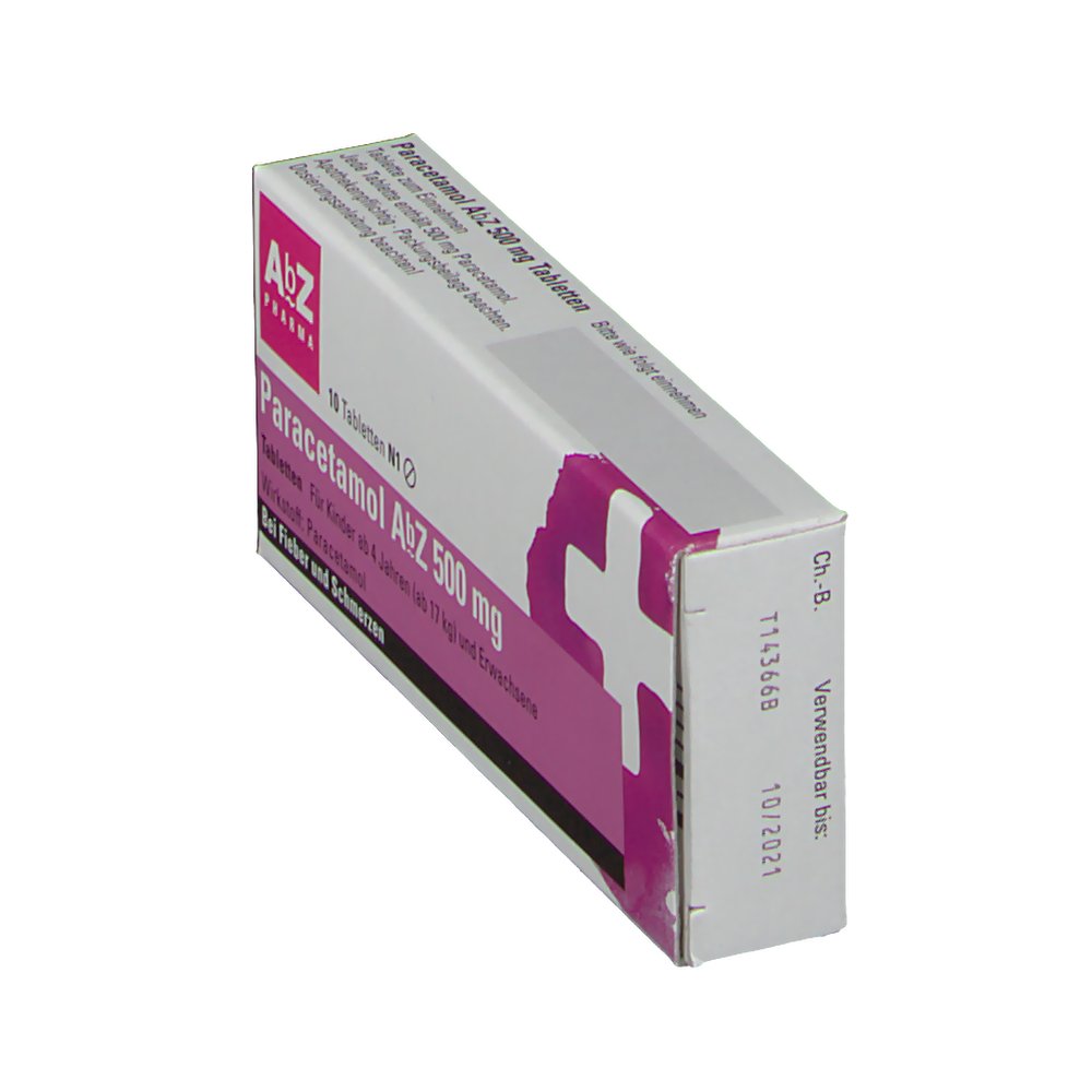 Paracetamol AbZ 500 mg Tabletten - shop-apotheke.com