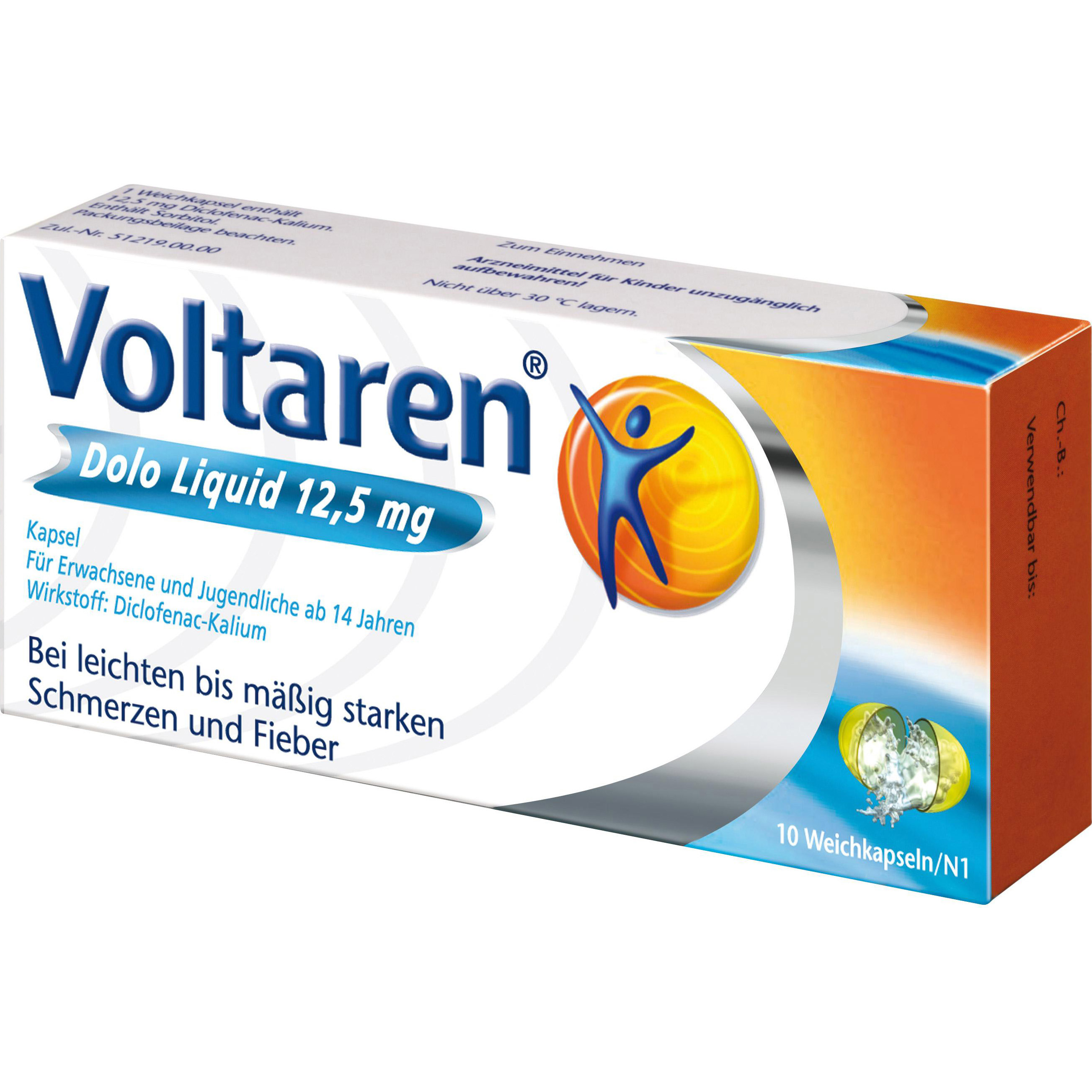 Voltaren® Dolo Liquid 12,5 mg Weichkapseln - shop-apotheke.com