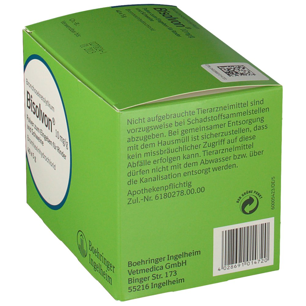 Bisolvon® 10 mg/g für Rinder und Schweine - shop-apotheke.com