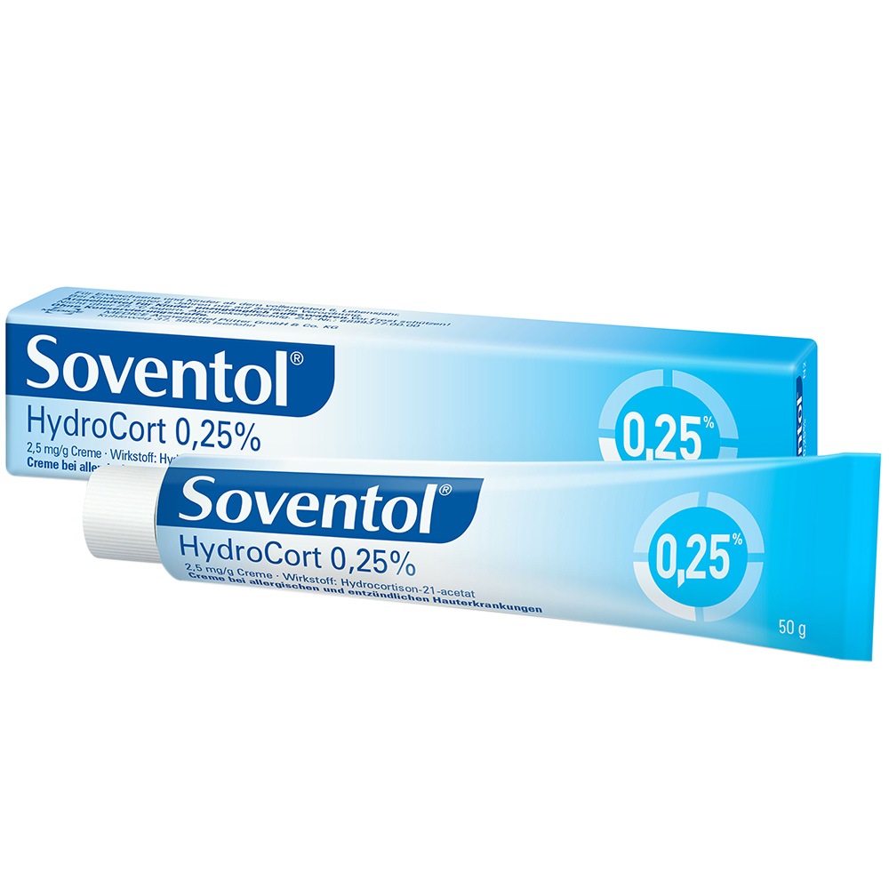 Soventol® HydroCort 0,25 % 2,5 mg/g Creme - shop-apotheke.com