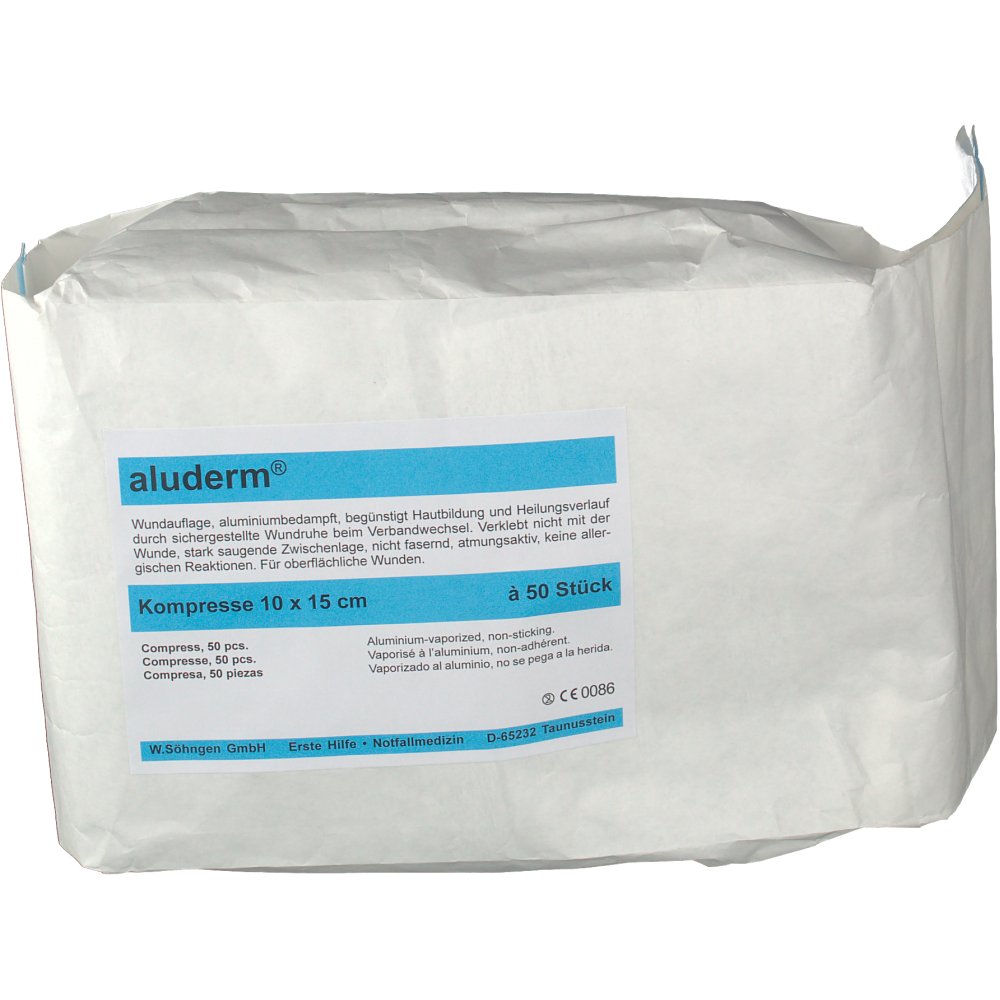 aluderm® Kompressen 10 cm x 15 cm 50 Stück in Steriltüte - shop ...