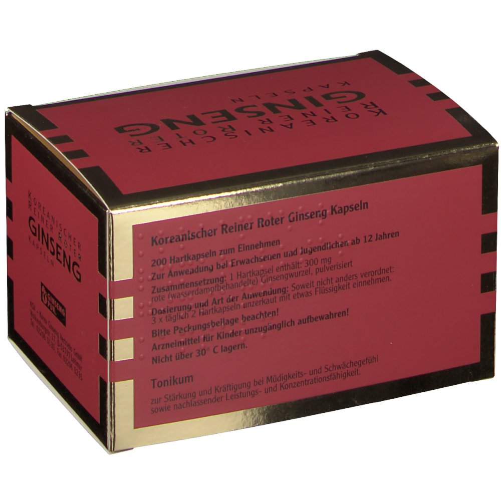 Roter Ginseng Kapseln 300 Mg Shop