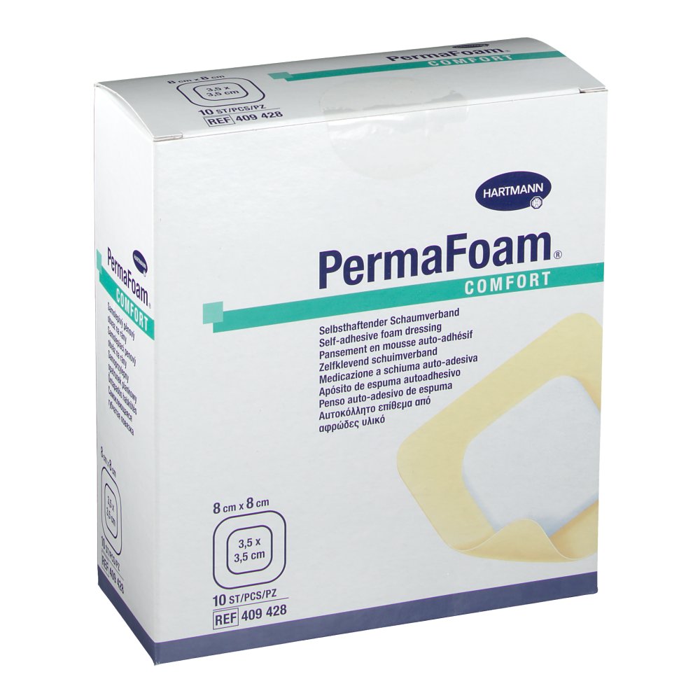 PermaFoam® Comfort Schaumverband 8 x 8 cm - shop-apotheke.com