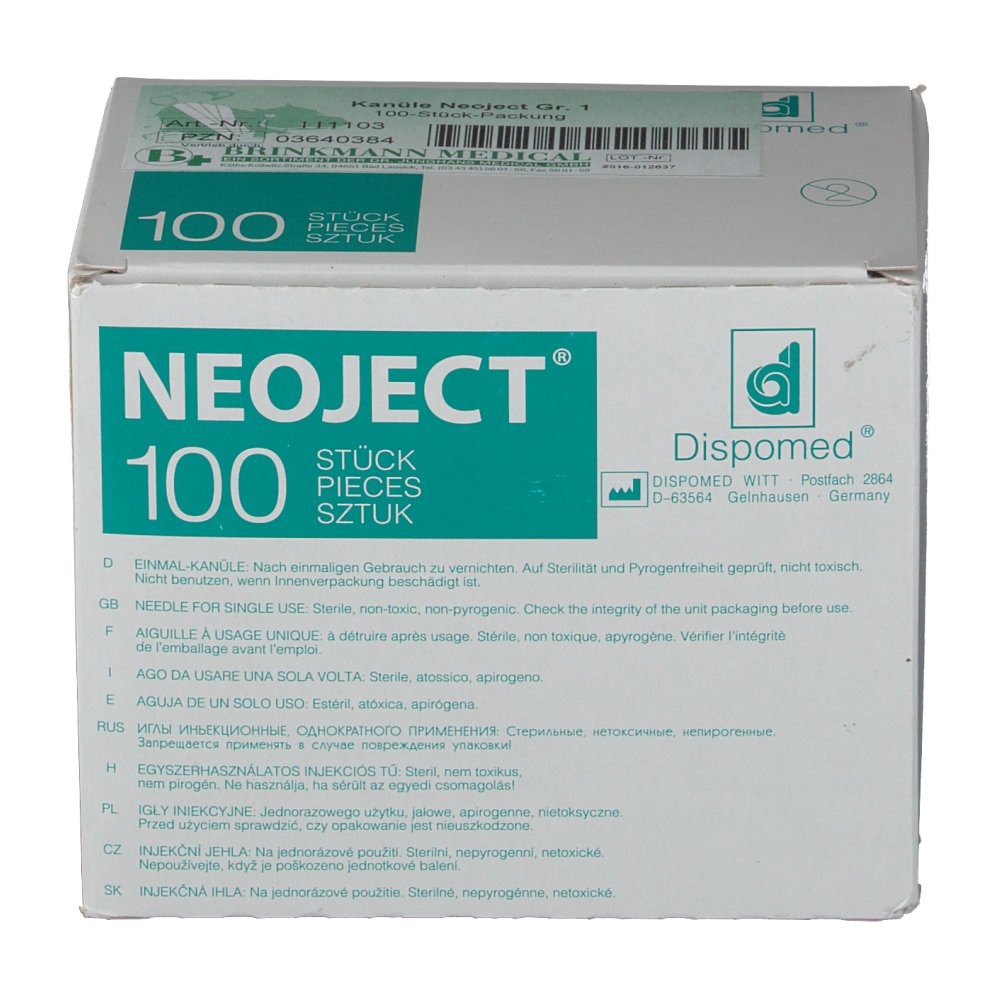 NEOJECT Kanüle 20G x 1 1/2 steril - shop-apotheke.com