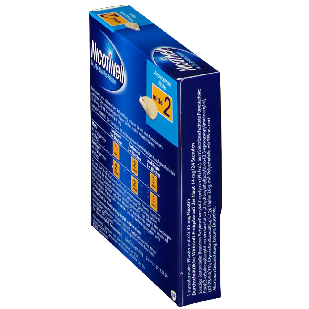 Nicotinell® 14 mg 24-Stunden-Pflaster - shop-apotheke.com