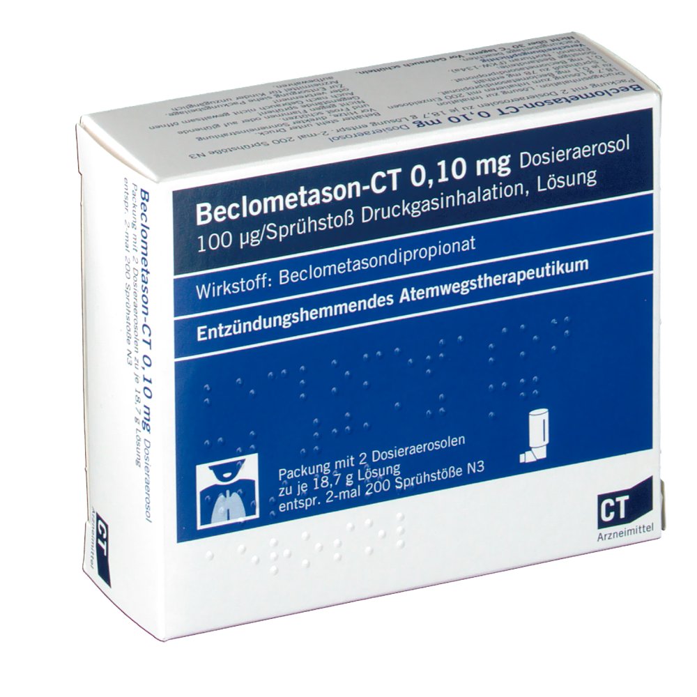 Beclometason- CT 0,10 mg Dosieraerosol 200 Hub - shop-apotheke.com