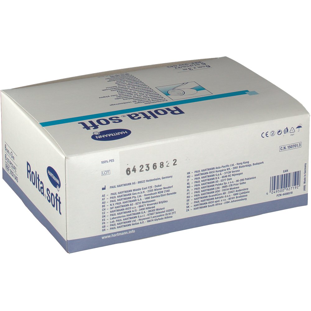 Rolta® soft Synthetik-Wattebinden 3 m x 6 cm - shop-apotheke.com