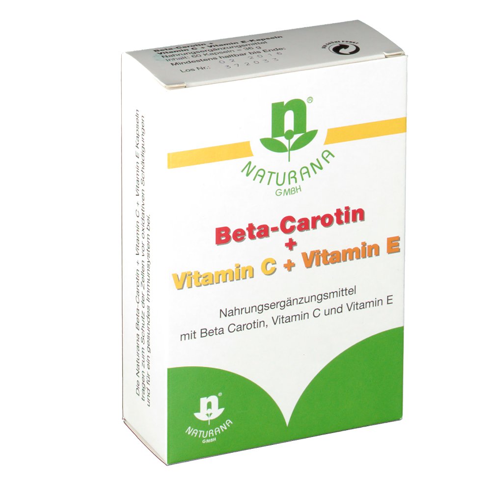 Beta Carotin Kapseln + Vitamin C + Vitamin E - shop-apotheke.com