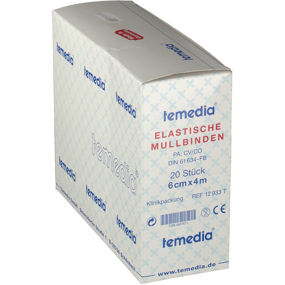 temedia® ELASTISCHE MULLBINDEN 6 cm x 4 m - shop-apotheke.com