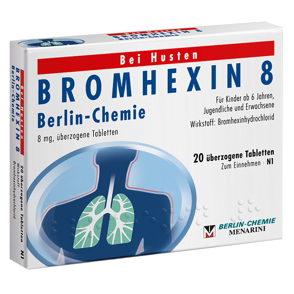 BROMHEXIN 8 Berlin-Chemie 8 mg Dragees - shop-apotheke.com