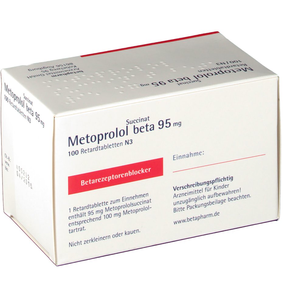 Metoprolol Succinat beta 95 mg Retardtabletten - shop-apotheke.com