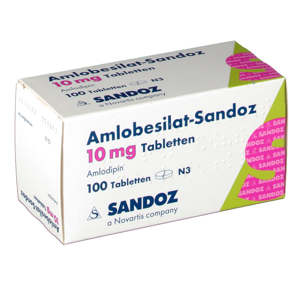 Amlobesilat Sandoz 10 mg Tabletten - shop-apotheke.com