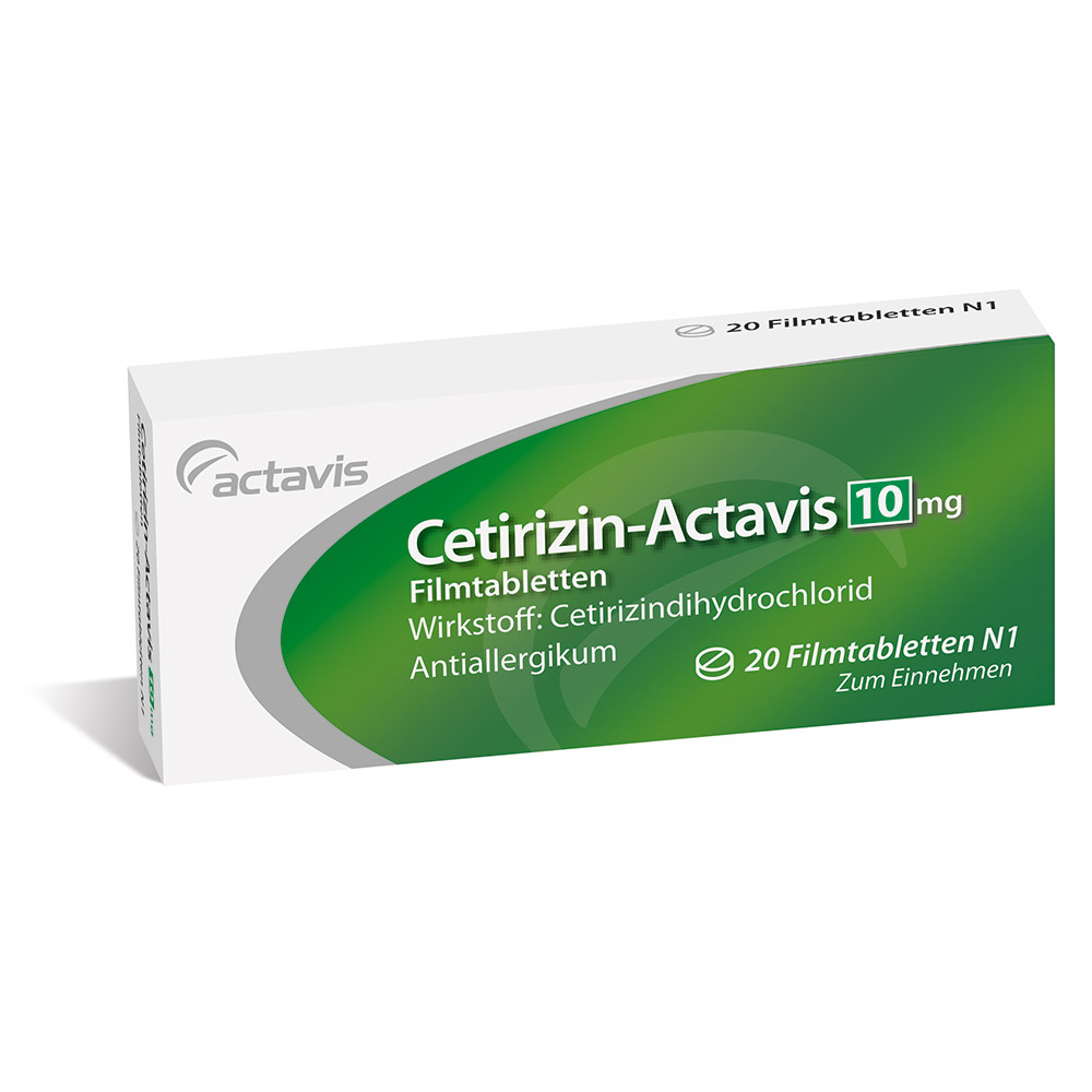 Cetirizin-Actavis 10 mg Filmtabletten - shop-apotheke.com