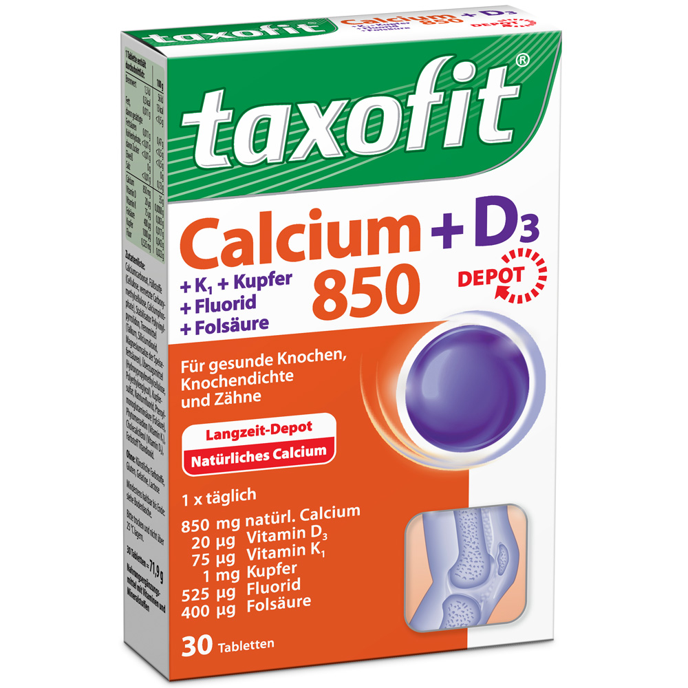 taxofit® Calcium 850 + D3 Depot Tabletten - shop-apotheke.com