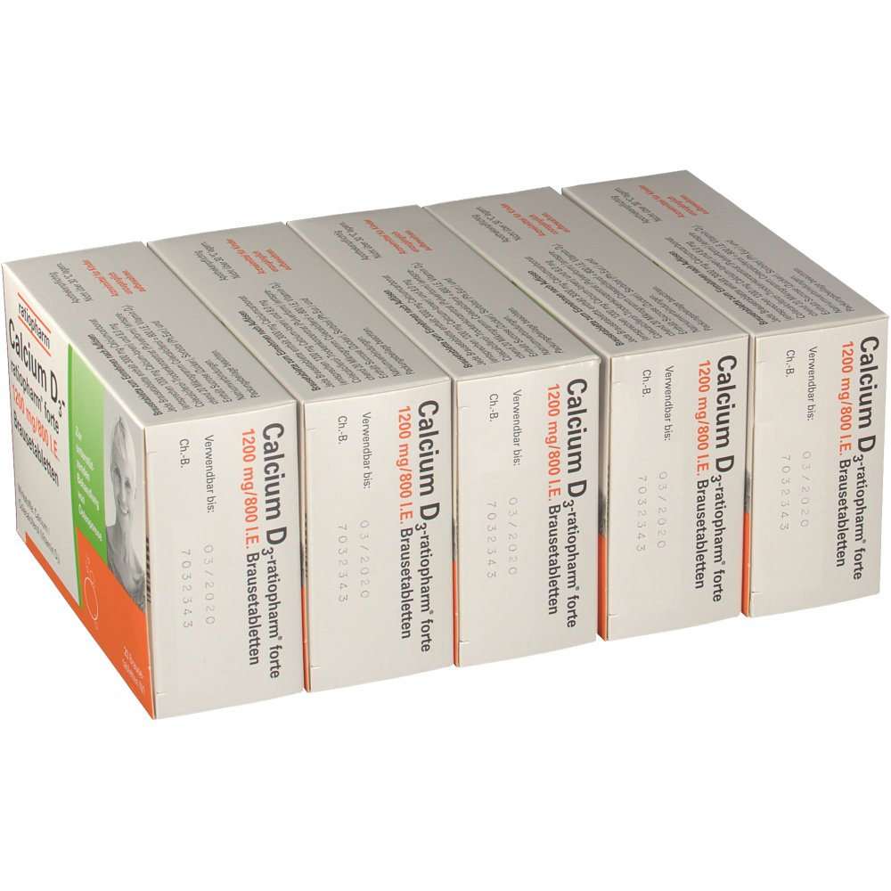 Calcium D3-ratiopharm® forte Brausetabletten - shop-apotheke.com