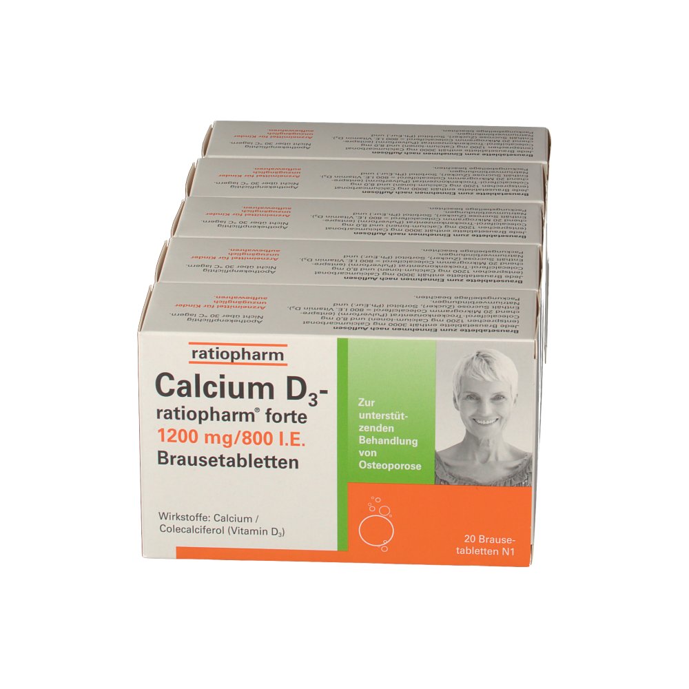 Calcium D3-ratiopharm® forte Brausetabletten - shop-apotheke.com