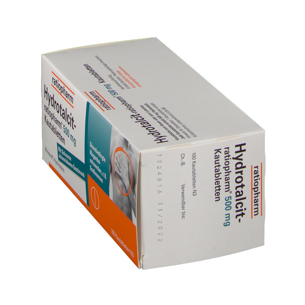 Hydrotalcit-ratiopharm® 500 mg Kautabletten - shop-apotheke.com