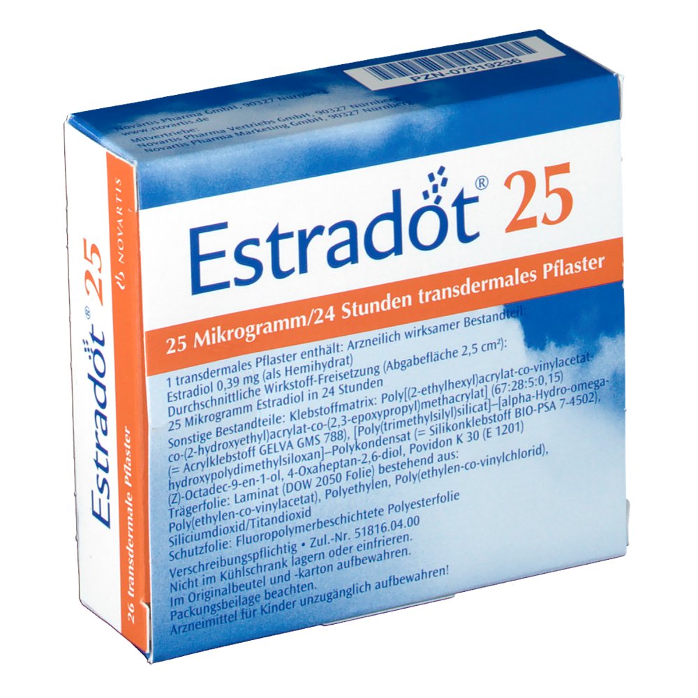 ESTRADOT 25µg/24 Std. transdermale Pflaster - shop-apotheke.com