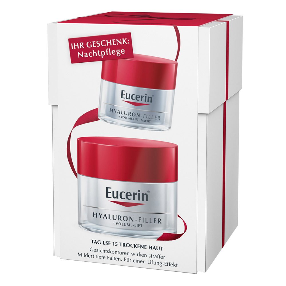 Eucerin® Hyaluron-Filler + Volume-Lift Tagespflege Trockene Haut Set ...