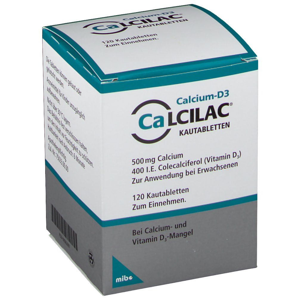 Calcilac® Kautabletten 500 mg/400 I.E. - shop-apotheke.com