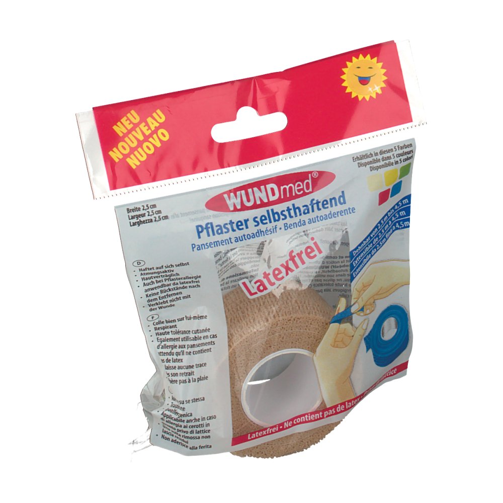 WUNDmed® Pflaster selbsthaftend 2,5 cm x 2,5 m latexfrei - shop ...