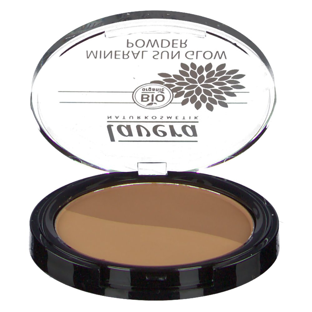 lavera MINERAL SUN GLOW POWDER DUO 01 golden Sahara - shop-apotheke.com