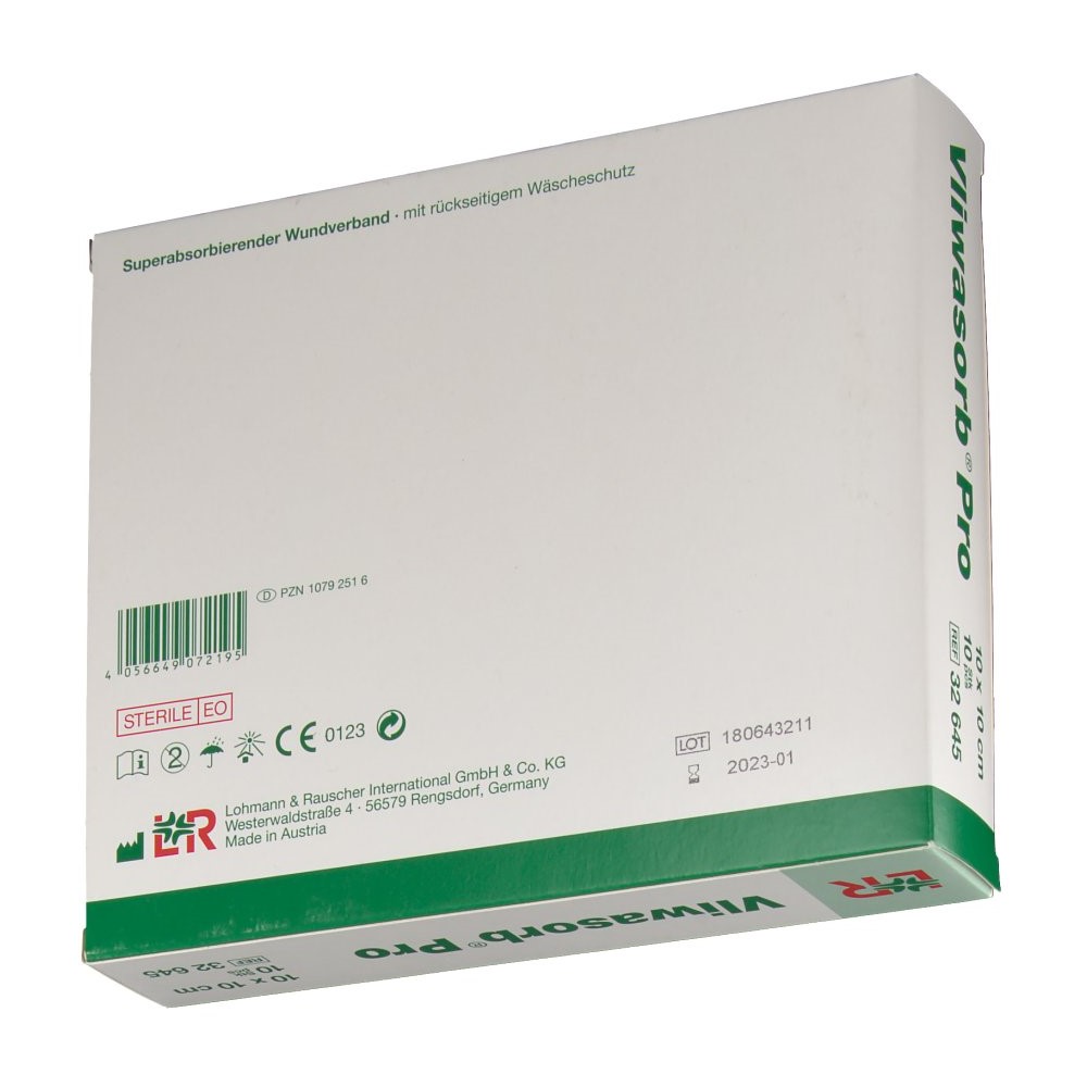 Vliwasorb® Pro Superabsorbierender Wundverband 10 x 10 cm - shop ...
