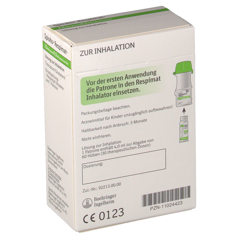SPIOLTO Respimat 2,5 µg/2,5 µg pro Hub Inhal.-Lsg. - shop-apotheke.com