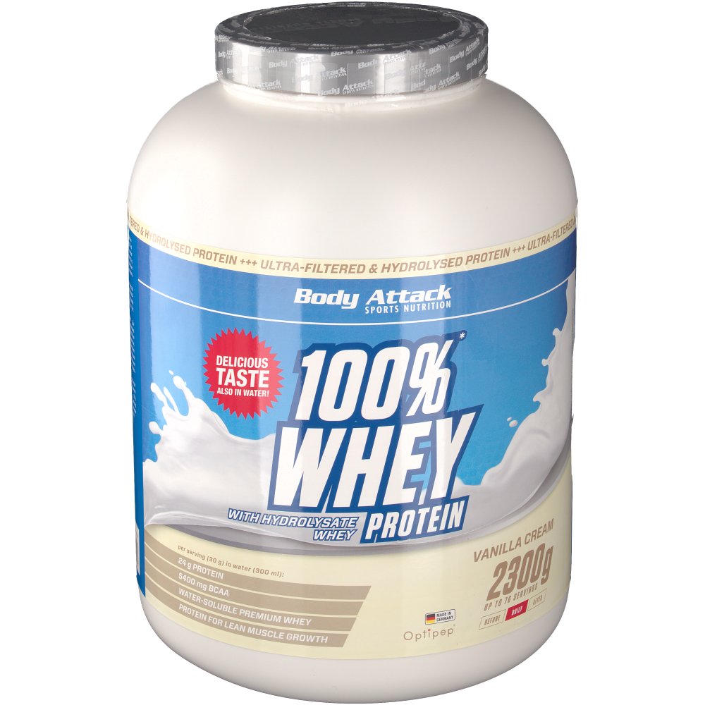 Body Attack 100 % Whey Protein Vanilla Pulver - shop-apotheke.com