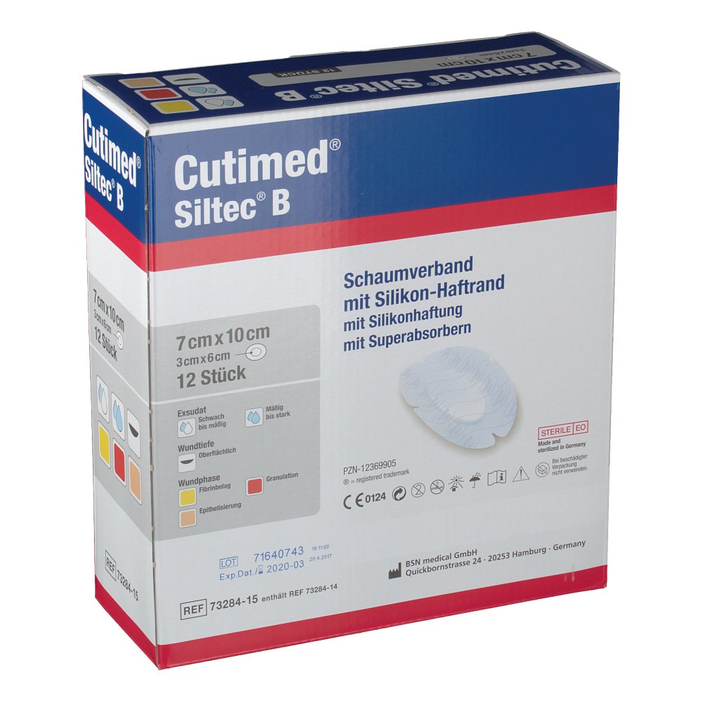 Cutimed® Siltec® B 7 x 10 cm - shop-apotheke.com