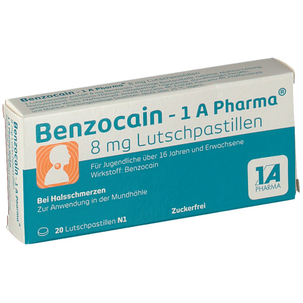 Benzocain - 1 A Pharma® 8 mg - shop-apotheke.com
