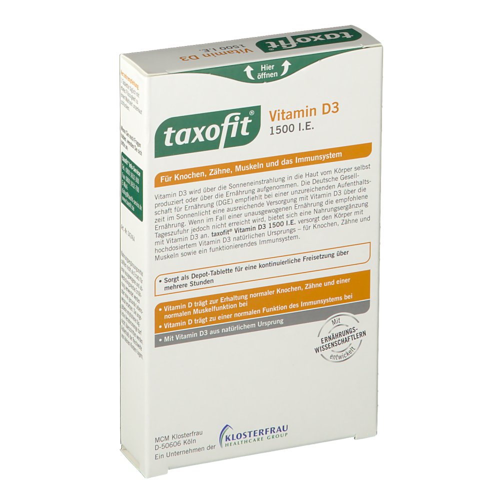 taxofit® Vitamin D3 1500 i.E. - shop-apotheke.com