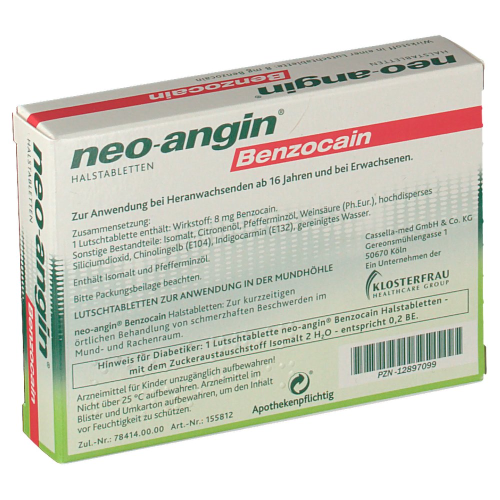 neo-angin® Benzocain - shop-apotheke.com