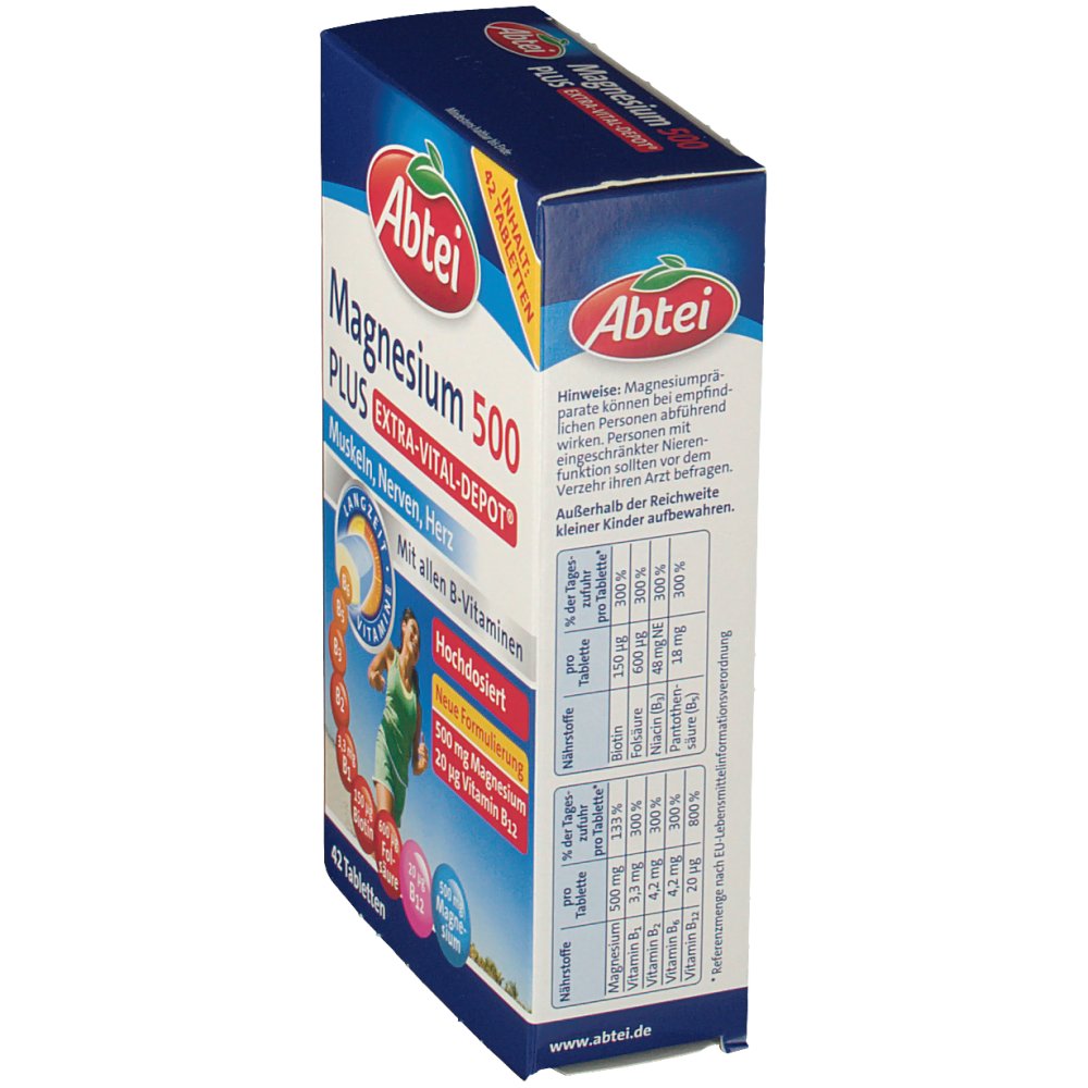 Abtei Magnesium 500 Plus Extra-Vital-Depot® - shop-apotheke.com