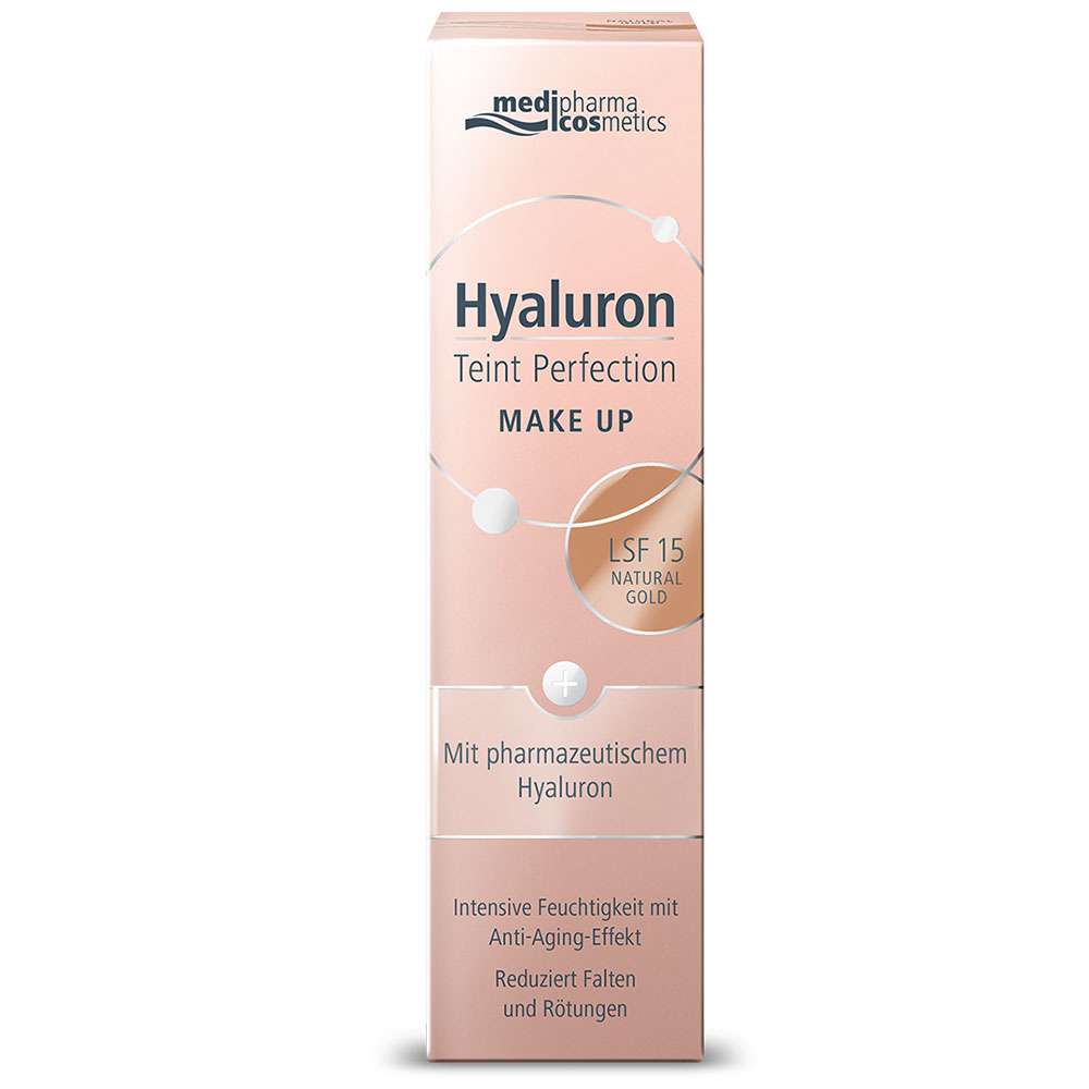 medipharma cosmetics Hyaluron Teint perfection Make Up Natural Gold LSF ...