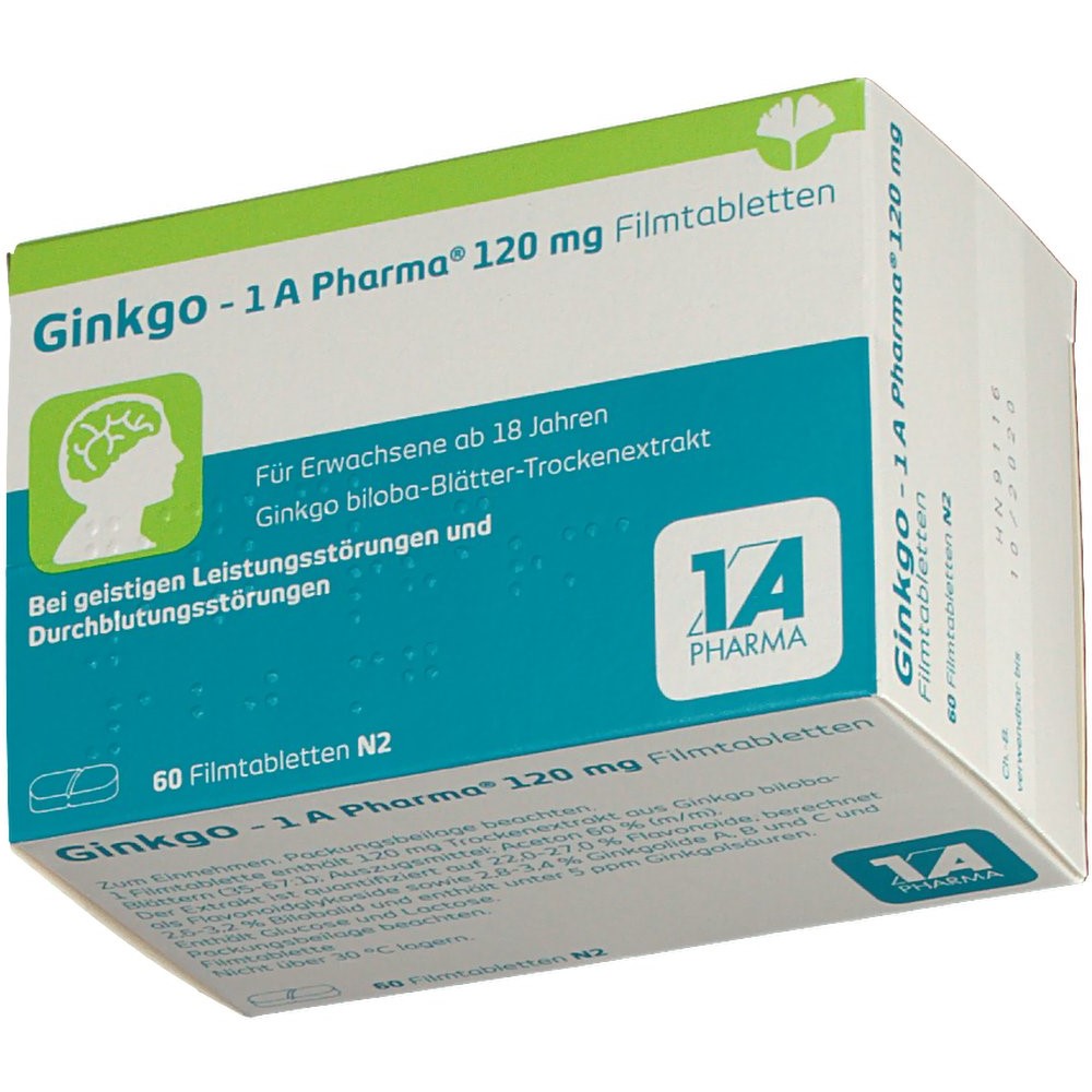 Ginkgo - 1A Pharma® 120 mg - shop-apotheke.com