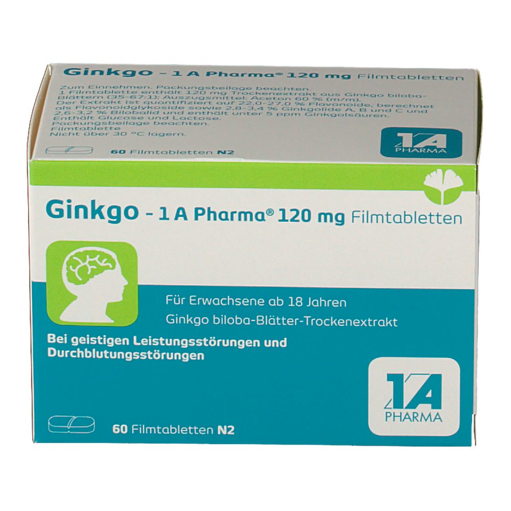 Ginkgo - 1A Pharma® 120 mg - shop-apotheke.com