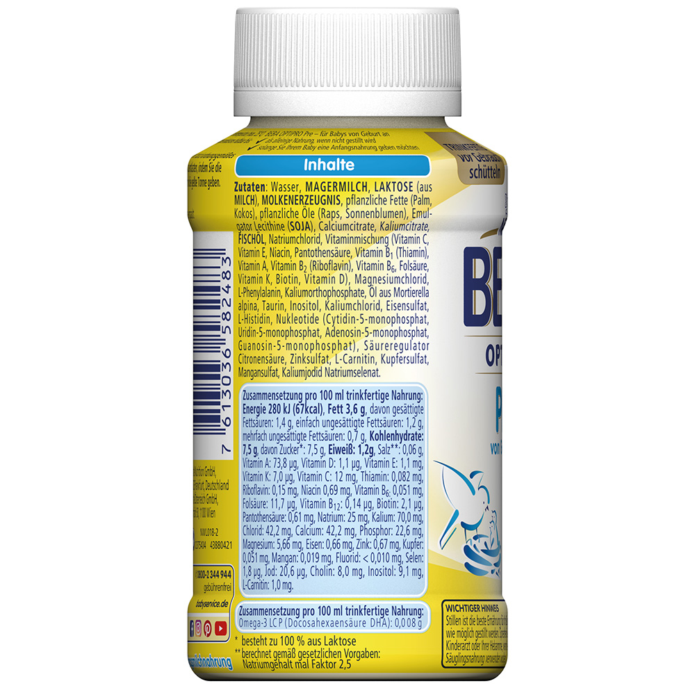 Nestlé BEBA® OPTIPRO® Pre Anfangsmilch - shop-apotheke.com