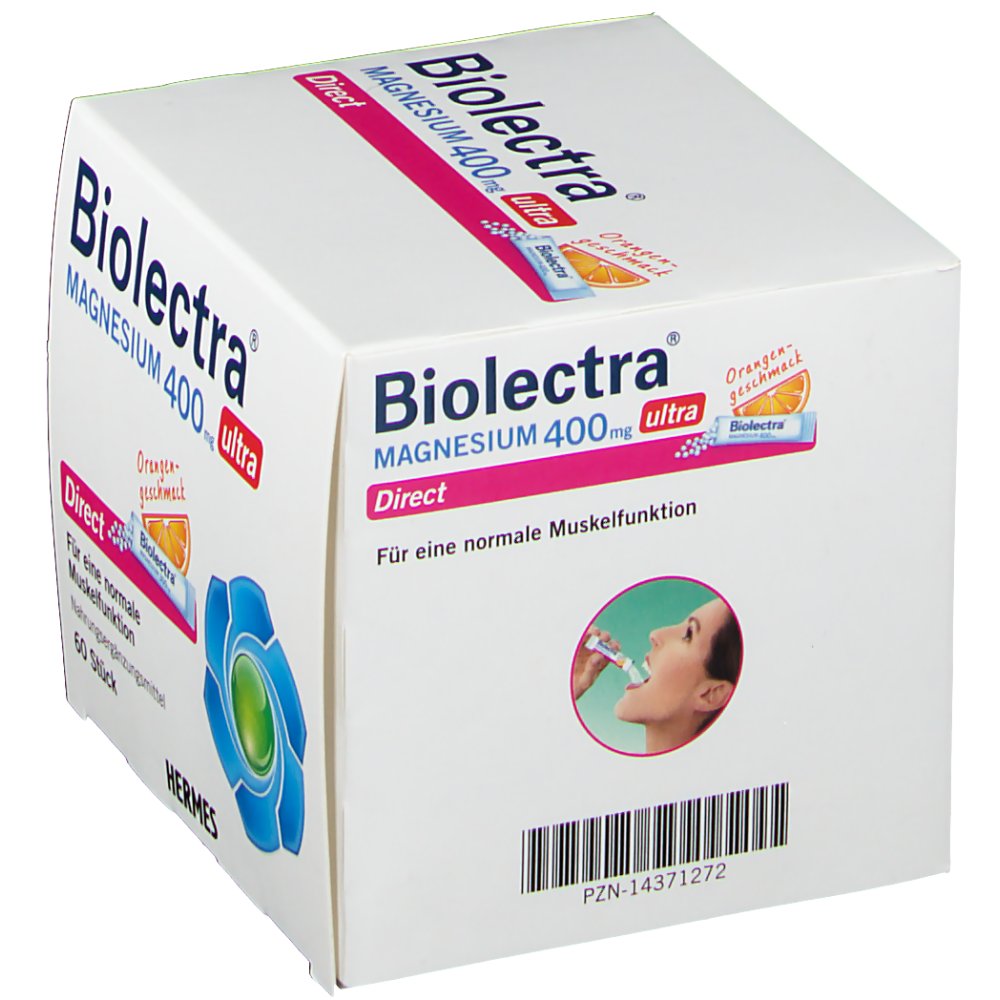 Biolectra® Magnesium ultra Direct 400 mg Orange - shop-apotheke.com
